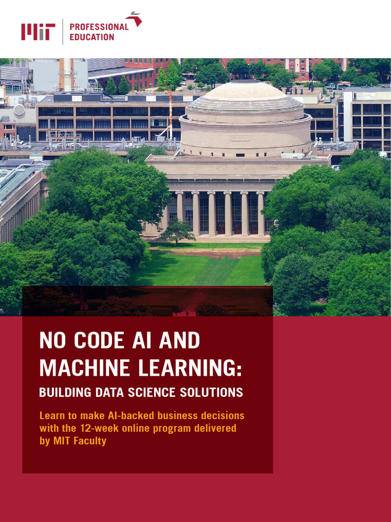 No Code Artificial Intelligence Machine Learning Program | PDF ...