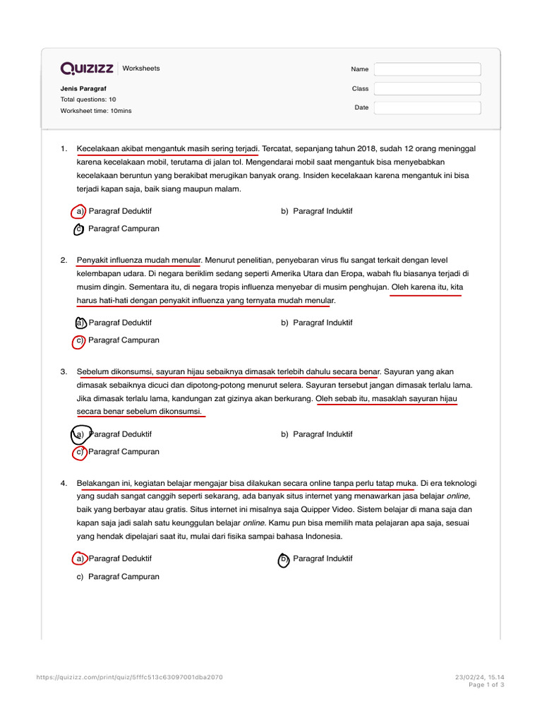 Jenis-Jenis Paragraf dalam Teks | PDF
