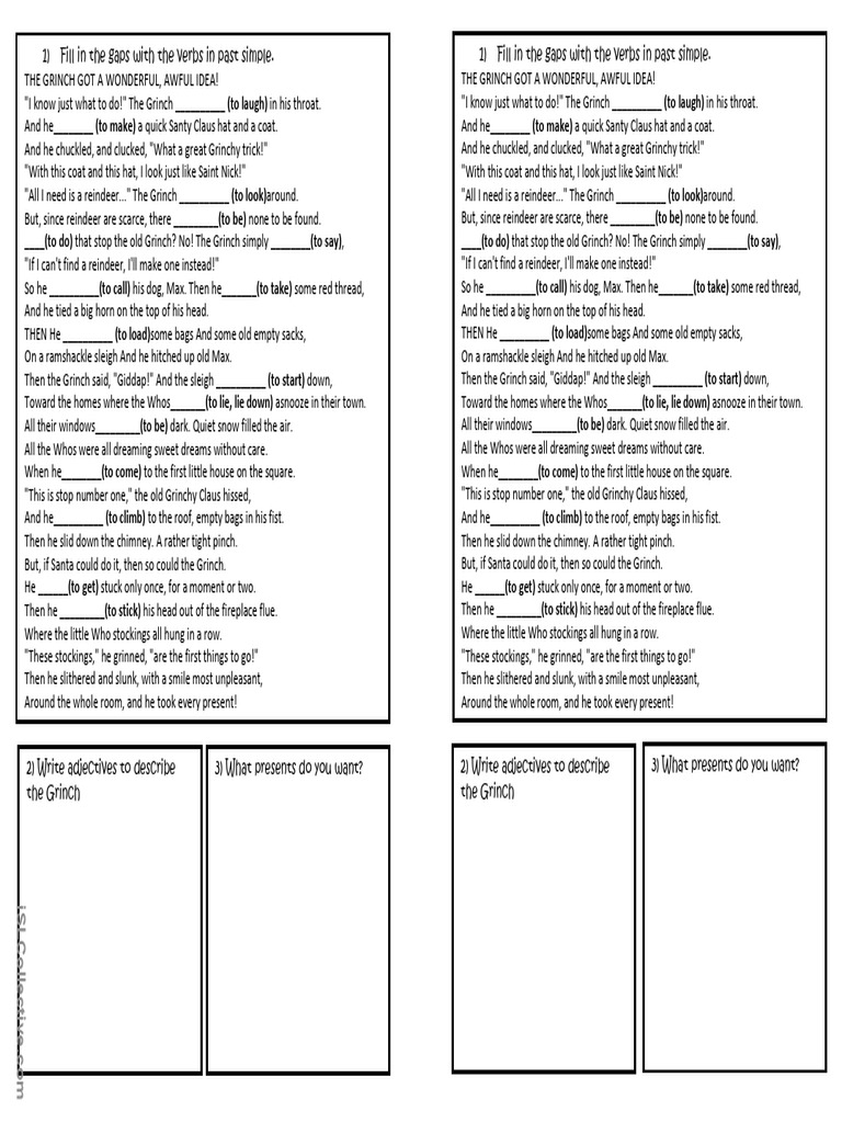 ESL Past Simple Exercise | PDF