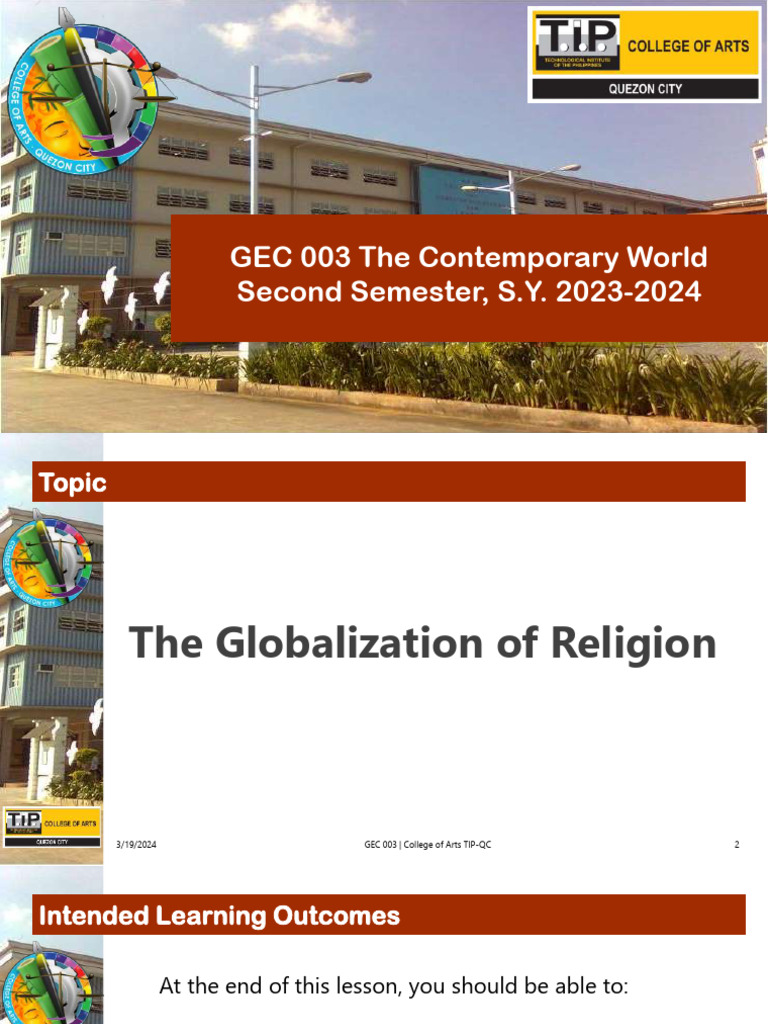 GEC 003 Module 7 | PDF | God | Globalization