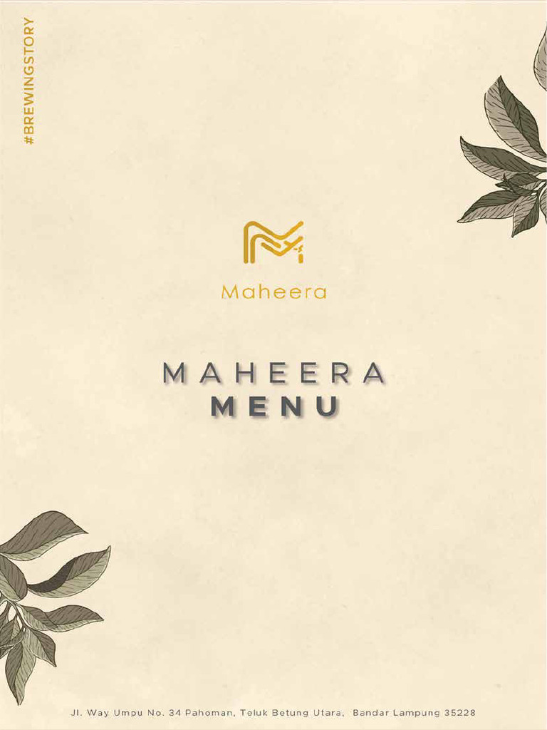 Maheera New Menu 2022 R | PDF