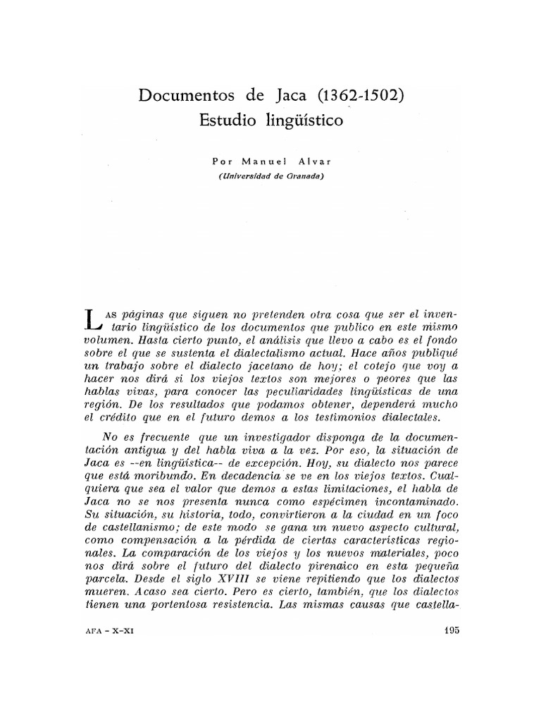 04 Alvar | PDF | Dialecto | Fonética