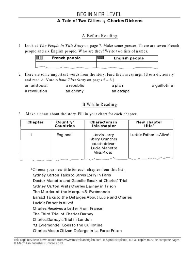 A Tale of Two Cities | PDF | A Tale Of Two Cities | Books About The ...