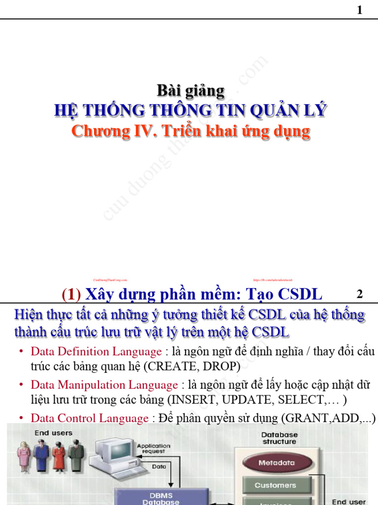 He Thong Thong Tin Quan Ly 4 Trien Khai Ung Dung | PDF