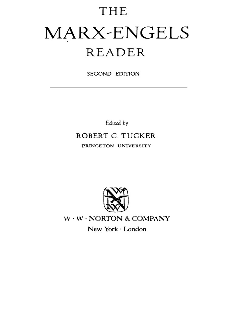 Marx, Manifesto of The Communist Party, 469-500 in - Marx-Engels Reader ...