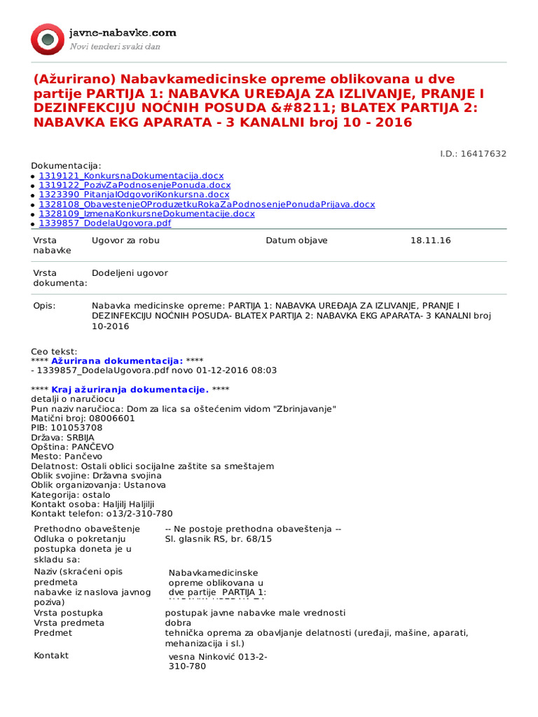 Ažurirana Dokumentacija | PDF