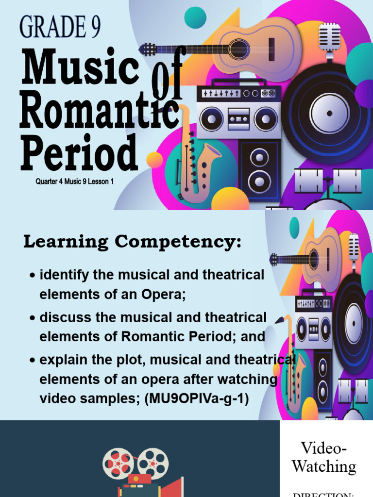 Q4 PPT Music9 Lesson 1 Romantic Opera | PDF