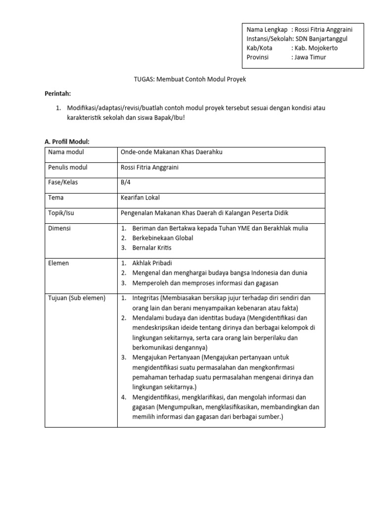 Tugas 04_Proyek Profil Contoh | PDF