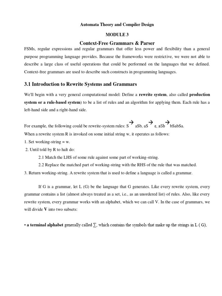 Atcd - 21CS51 - M3 | PDF | Parsing | Metalogic Atcd - 21CS51 - M3 | PDF | Parsing | Metalogic