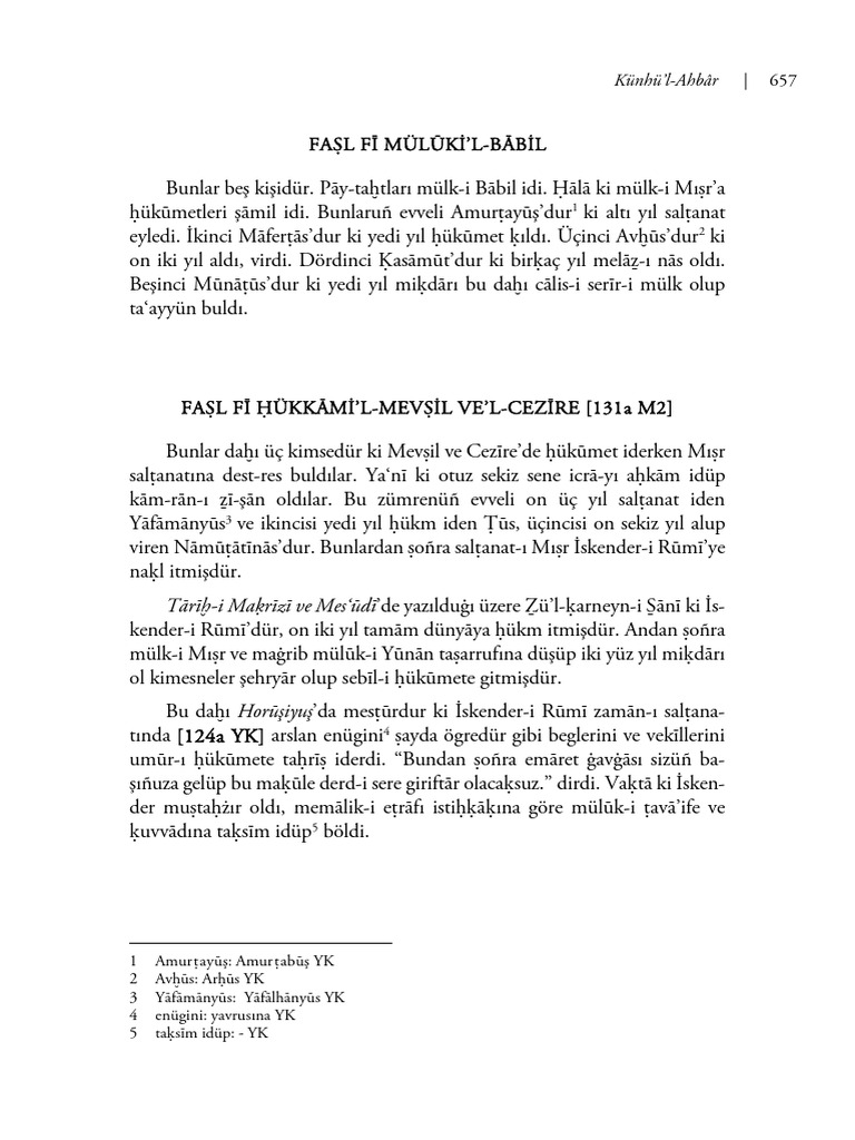 KÜNHÜ'L-AHBÂR-1 (Parça 2) | PDF