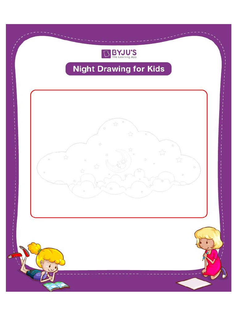 Night Drawing For Kids 01 | PDF