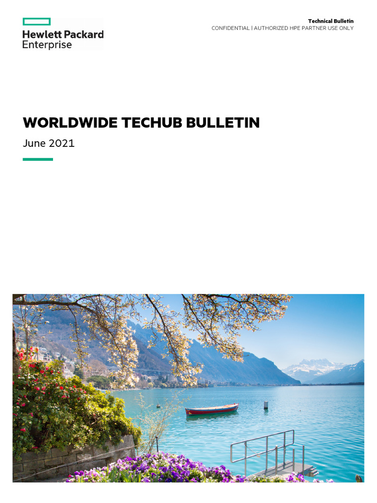 HPE Worldwide TecHub Bulletin - June 2021-A00115409enw - Cleaned | PDF | Cloud Computing | Wi Fi