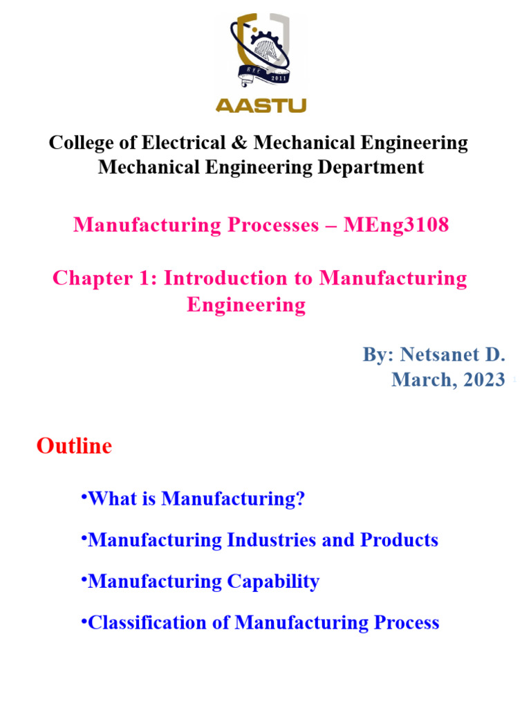 Chapter 1 Introduction To Manufacturing Eng G Pdf Goods Capital