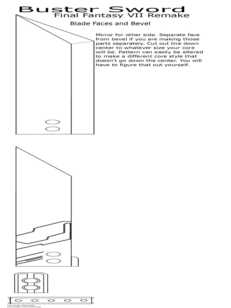 DIY Buster Sword Tutorial Guide | PDF