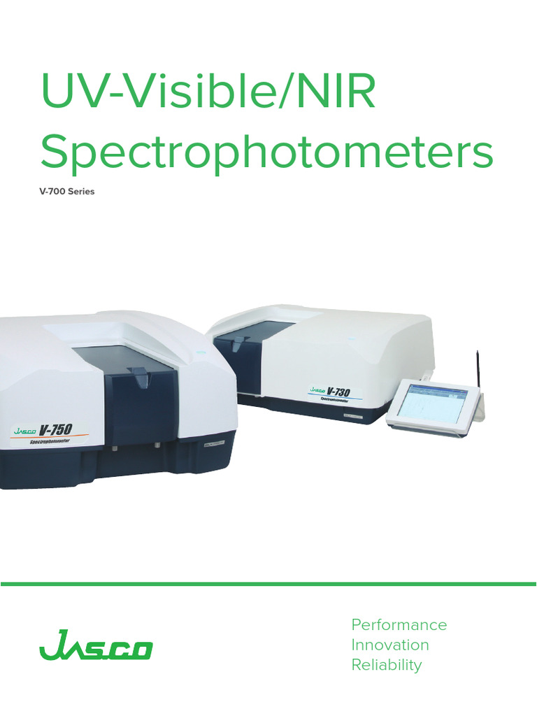 Jasco Catalog | Download Free PDF | Ultraviolet–Visible Spectroscopy | Spectrophotometry