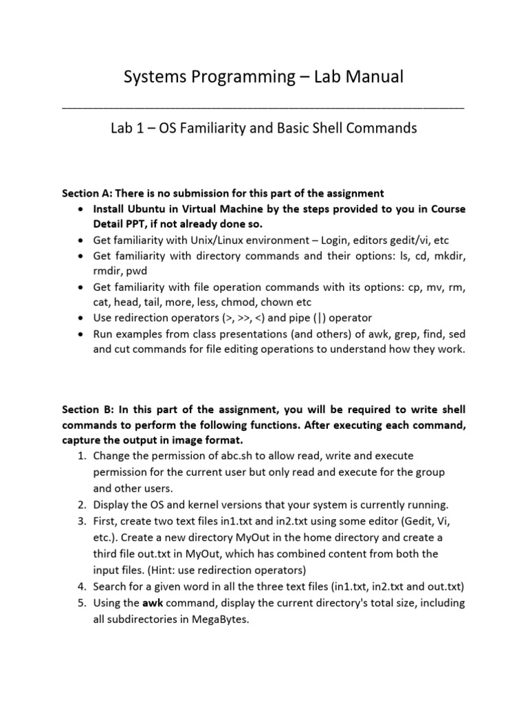 Systems Programming - Lab1 | PDF | Art | Computers Systems Programming - Lab1 | PDF | Art | Computers