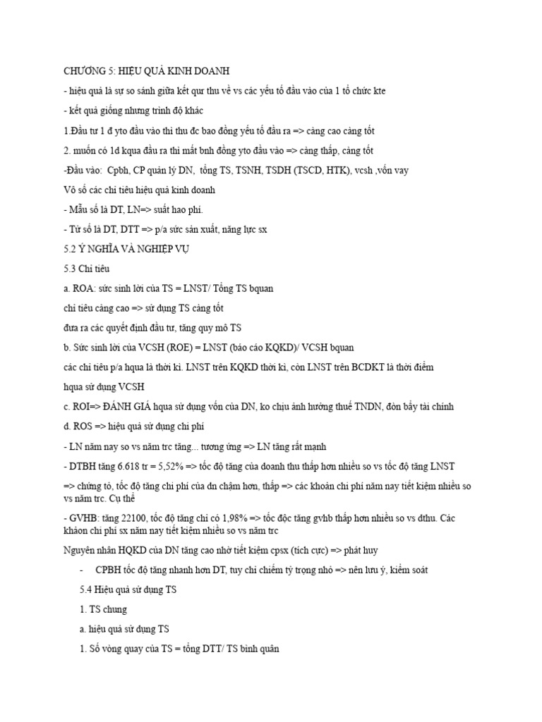 CHƯƠNG 5 PTBCTC | PDF