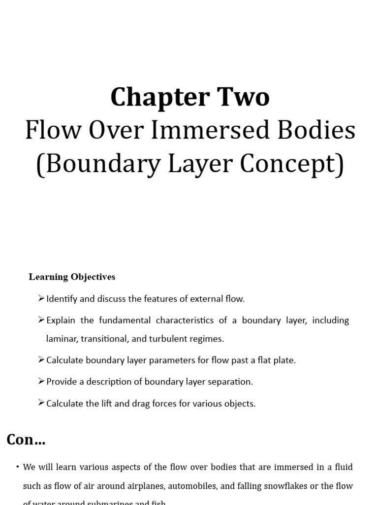 Chapter Two - Boundary Layer Concept | PDF | Boundary Layer | Fluid ...