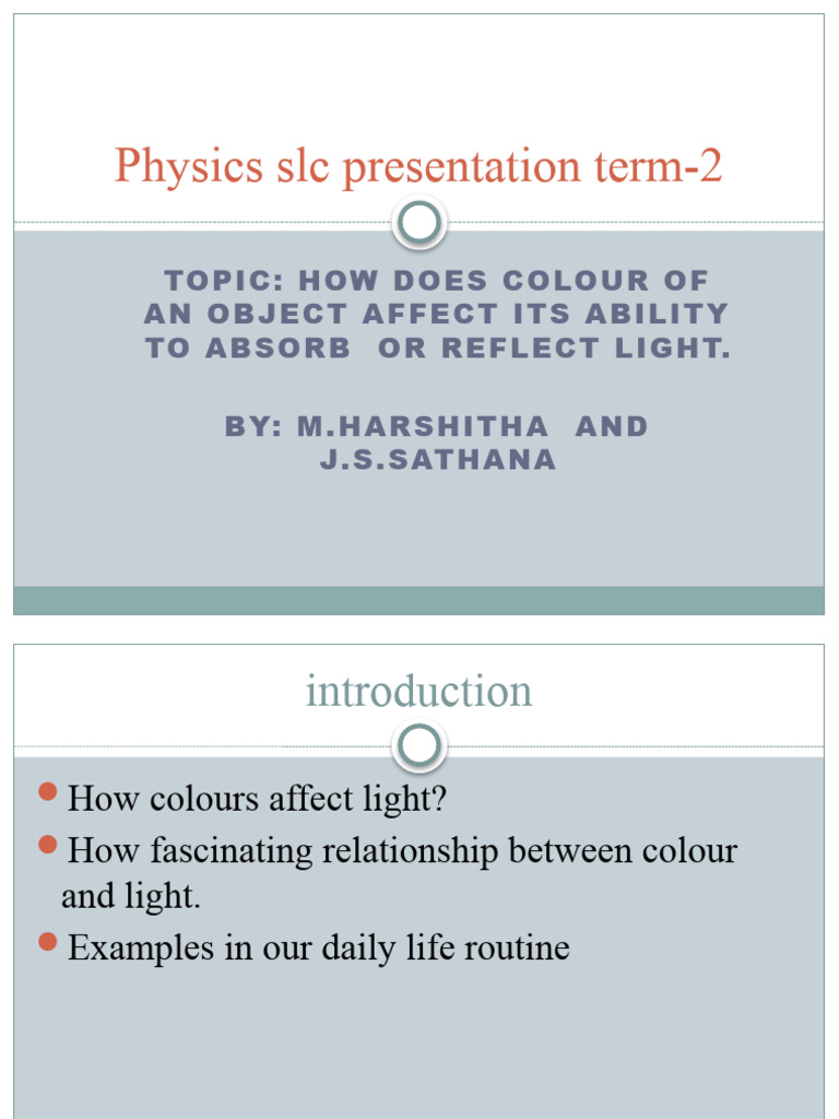 Physics Term 2 Presentation | PDF | Science & Mathematics
