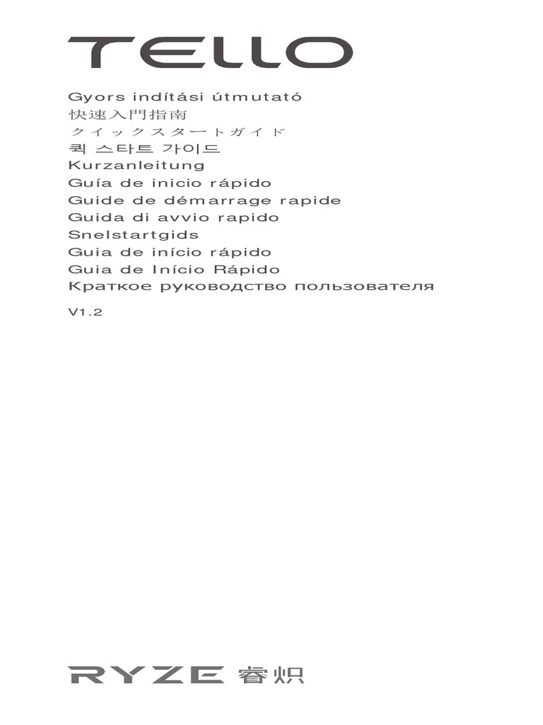 Dji Tello Hasznalati Utmutato Magyar | PDF