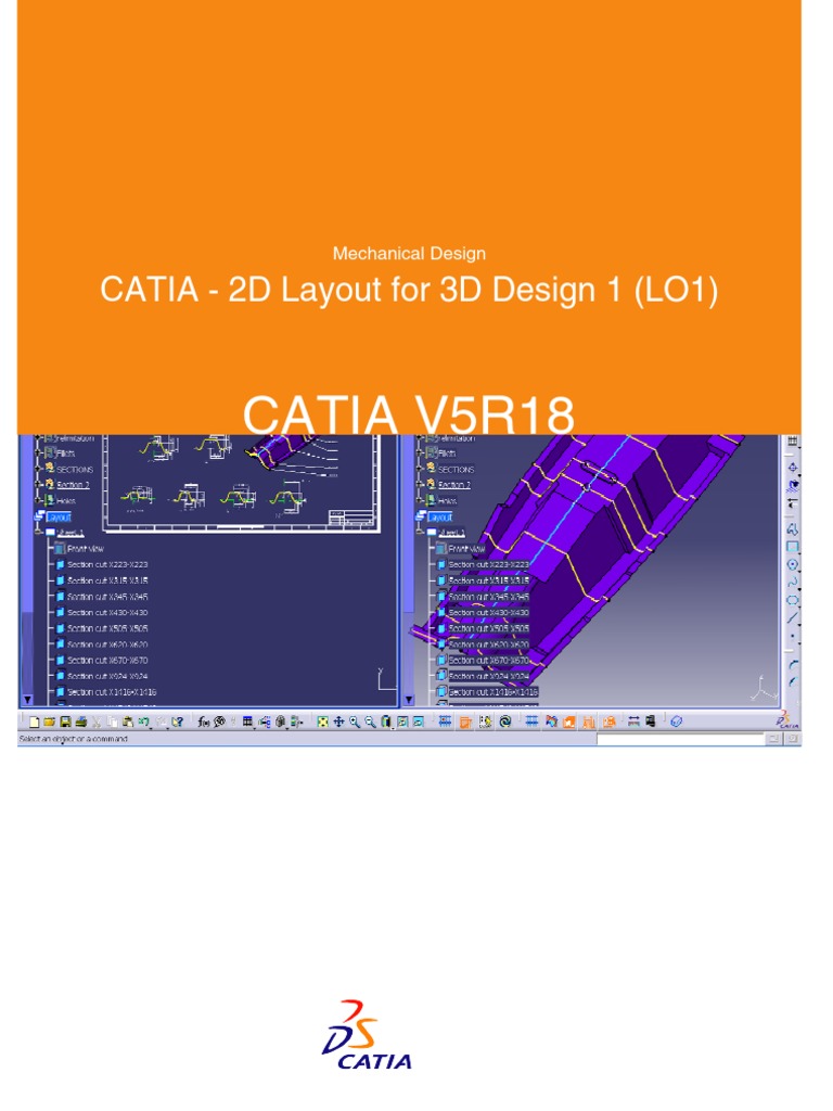 CATIA - 2D Layout For 3D Design 1 (LOI) | PDF | 2 D Computer Graphics ...
