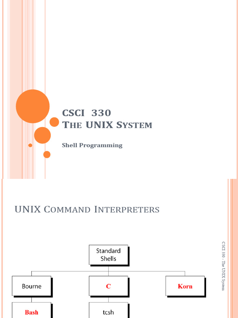 Introduction to Shell Programming | PDF | Computer Architecture | Computer Programming