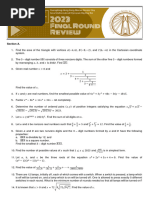 TIMO 2025 FRR Secondary 3 Set 1 | PDF | Numbers | Area