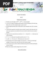 PhIMO REVIEWER | PDF | Odds | Mathematics