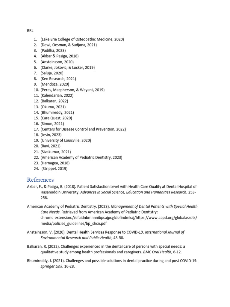 References: Care Needs. Retrieved From American Academy of Pediatric ...