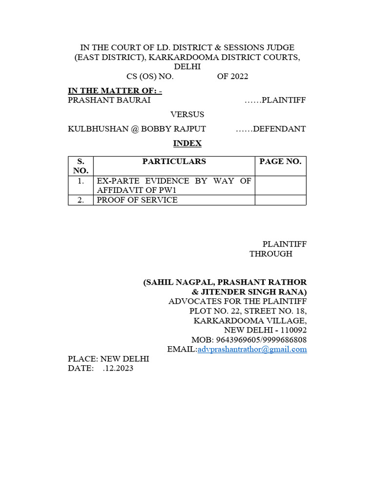 Affidavit for Recovery of Rs. 85,000 | PDF | Affidavit | Common Law