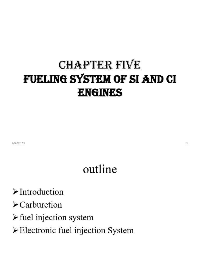 MEng3102 Chapter 5 | PDF | Carburetor | Throttle