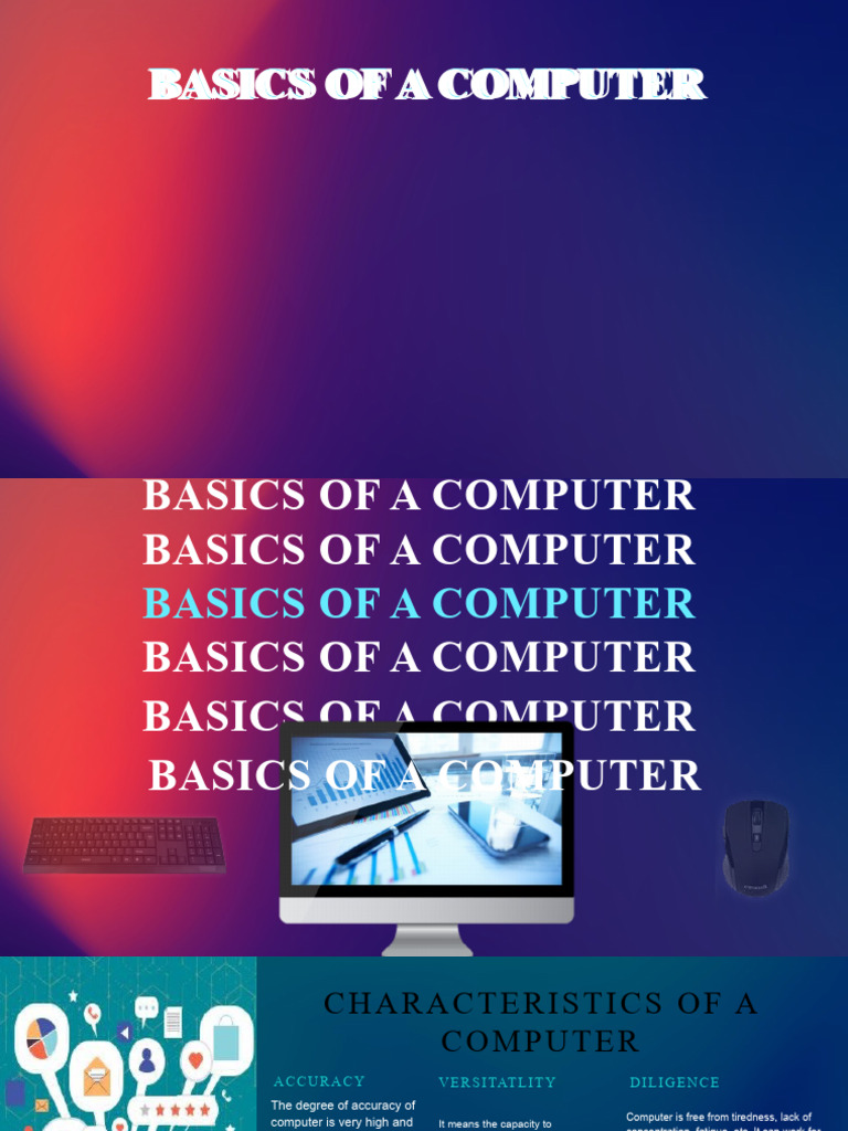 Basic Of Computer Pdf Computer Data Storage Random Access Memory