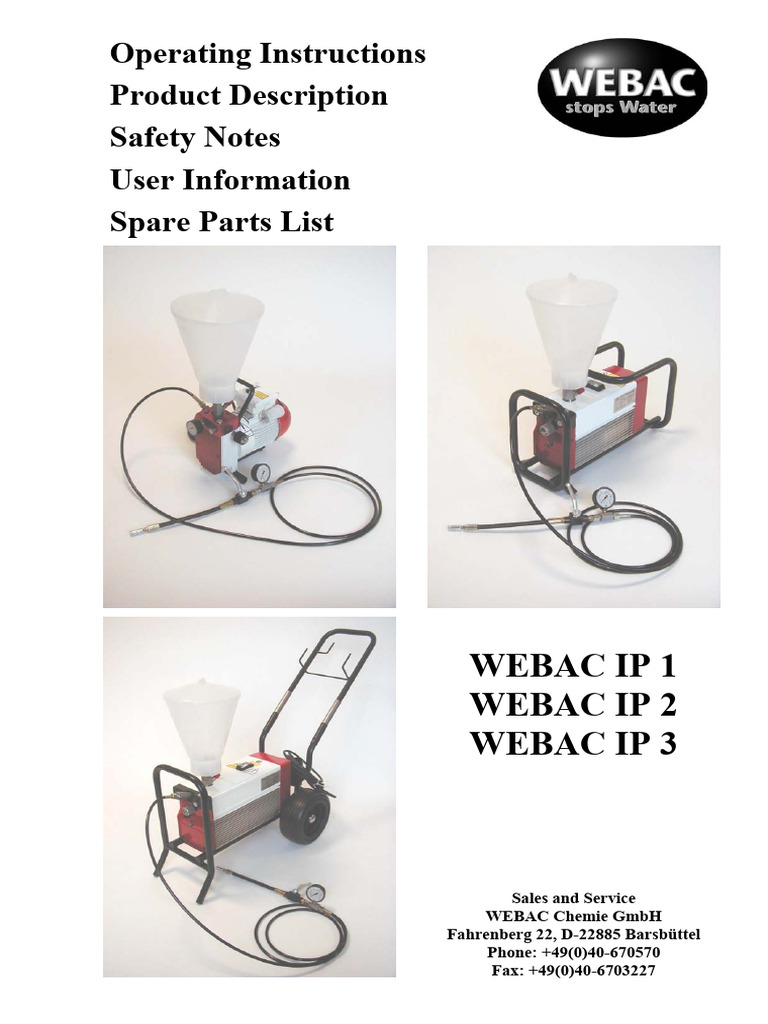 MAN__WEBAC-IP1-3__en__ | PDF | Pump | Valve