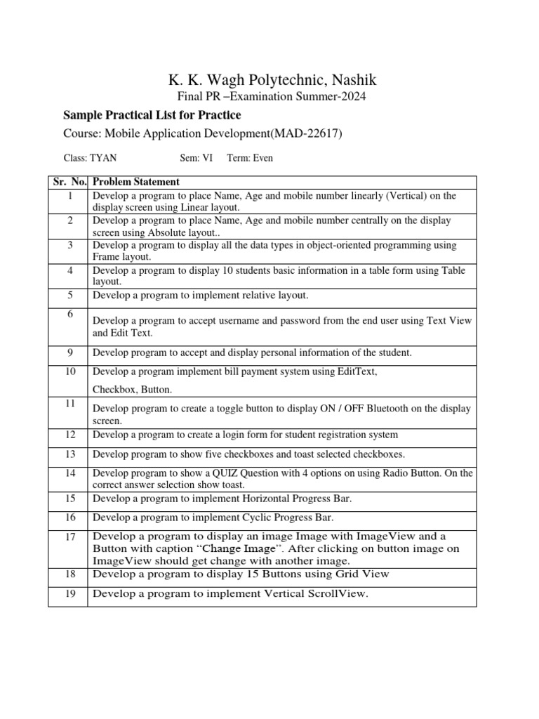 Sample PR Questions For Practice - MAD-22617 | PDF | Login | Software