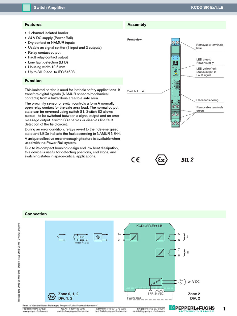 Assembly Features: Removable Terminals Blue | PDF | Relay | Power Supply
