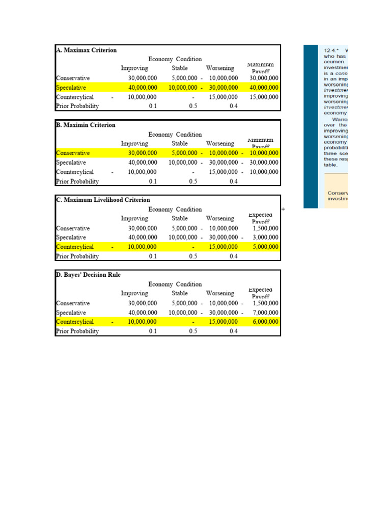 Chapter 12 Problems - Group 1 | PDF | Game Theory | Measure Theory