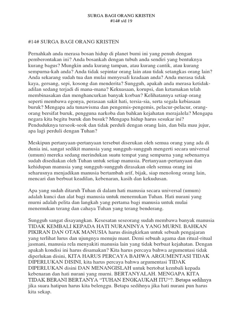 Surga Kristen 2 | PDF | Agama & Spiritualitas