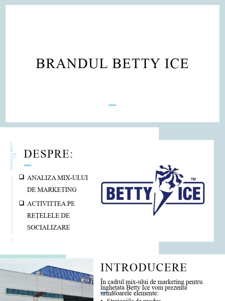 Brandul Betty Ice | PDF