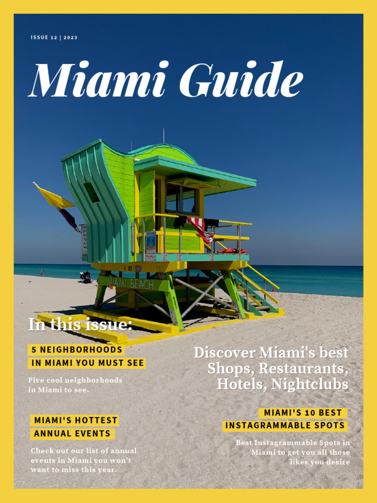 Miami Guide 2023 | Download Free PDF | Miami | Social Media