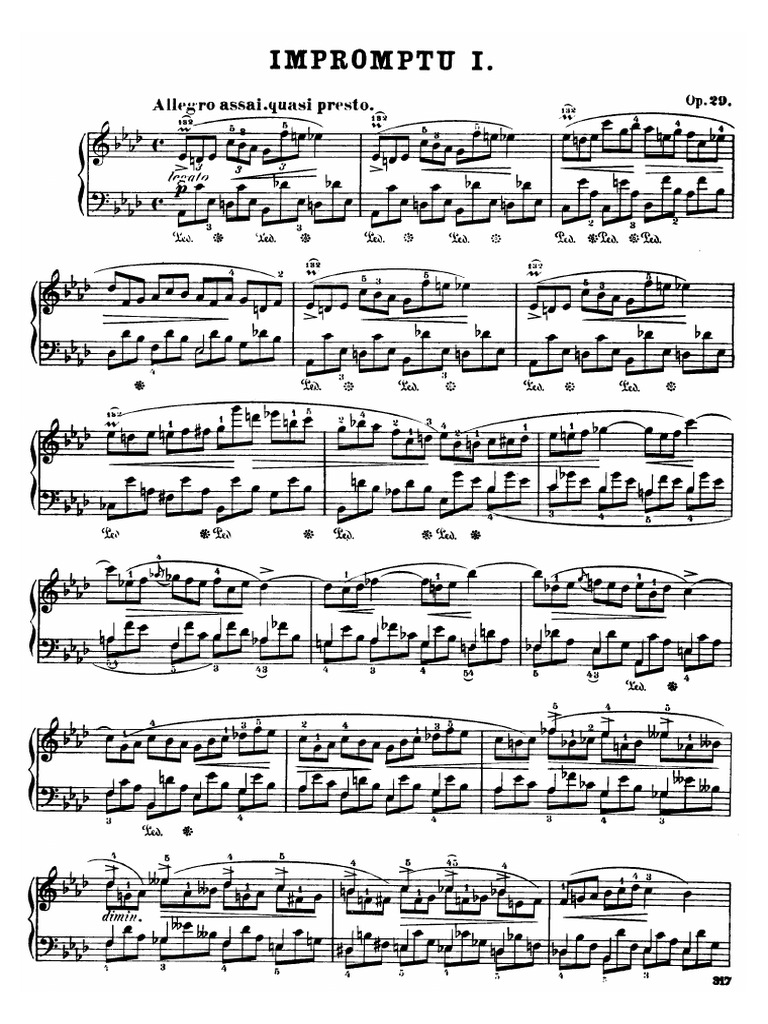 Chopin Impromptu Op. 29 | PDF