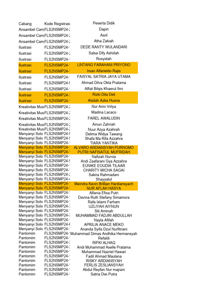 FLS2N SMP Rekam Data Portal Registrasi 2024 - Dinas Provinsi | PDF