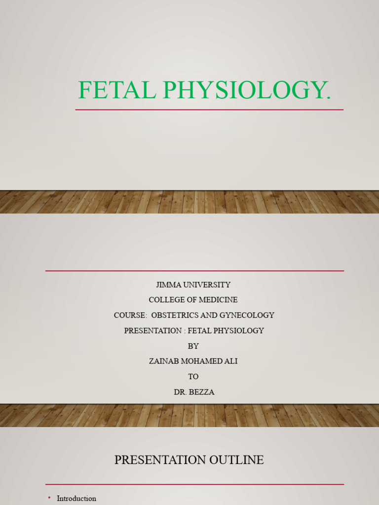 Fetal physiology | PDF | Fetus | Angiology