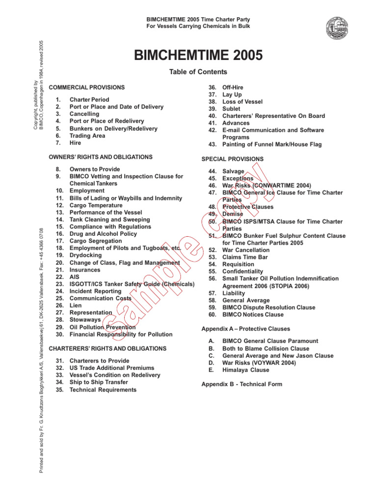 Bim Chem Time | PDF | Indemnity