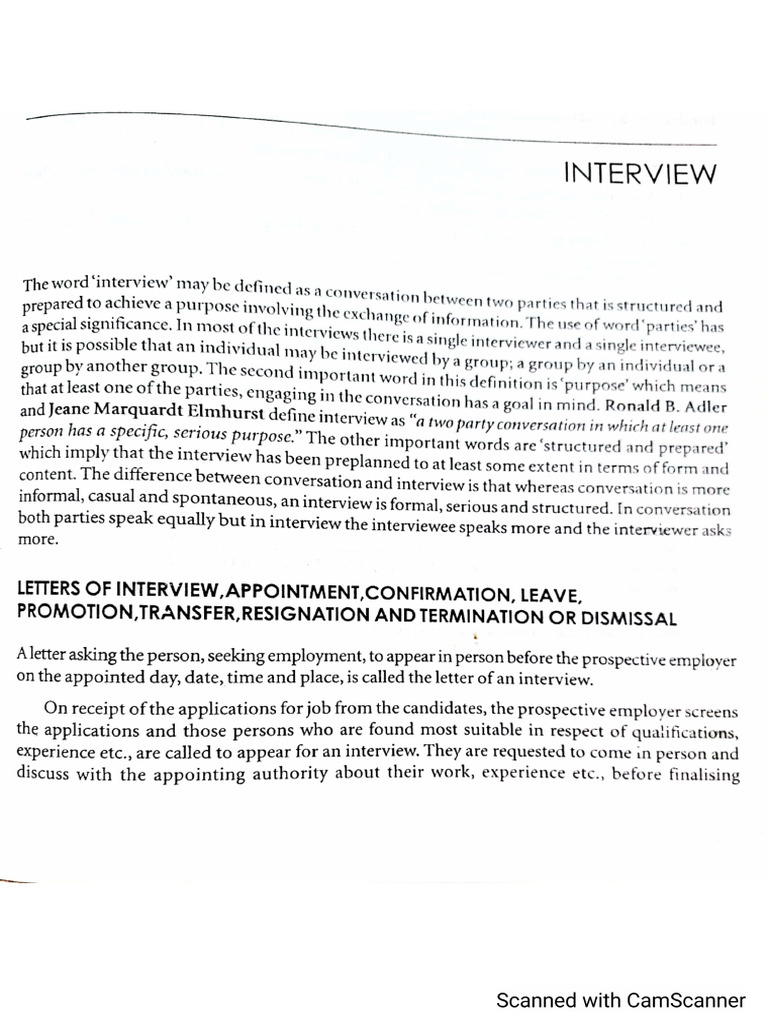 Bba 2nd Interview | PDF