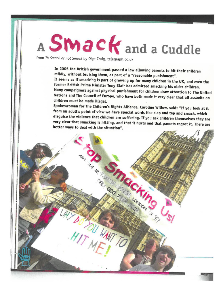 a smack and a cuddle text & exercises | PDF