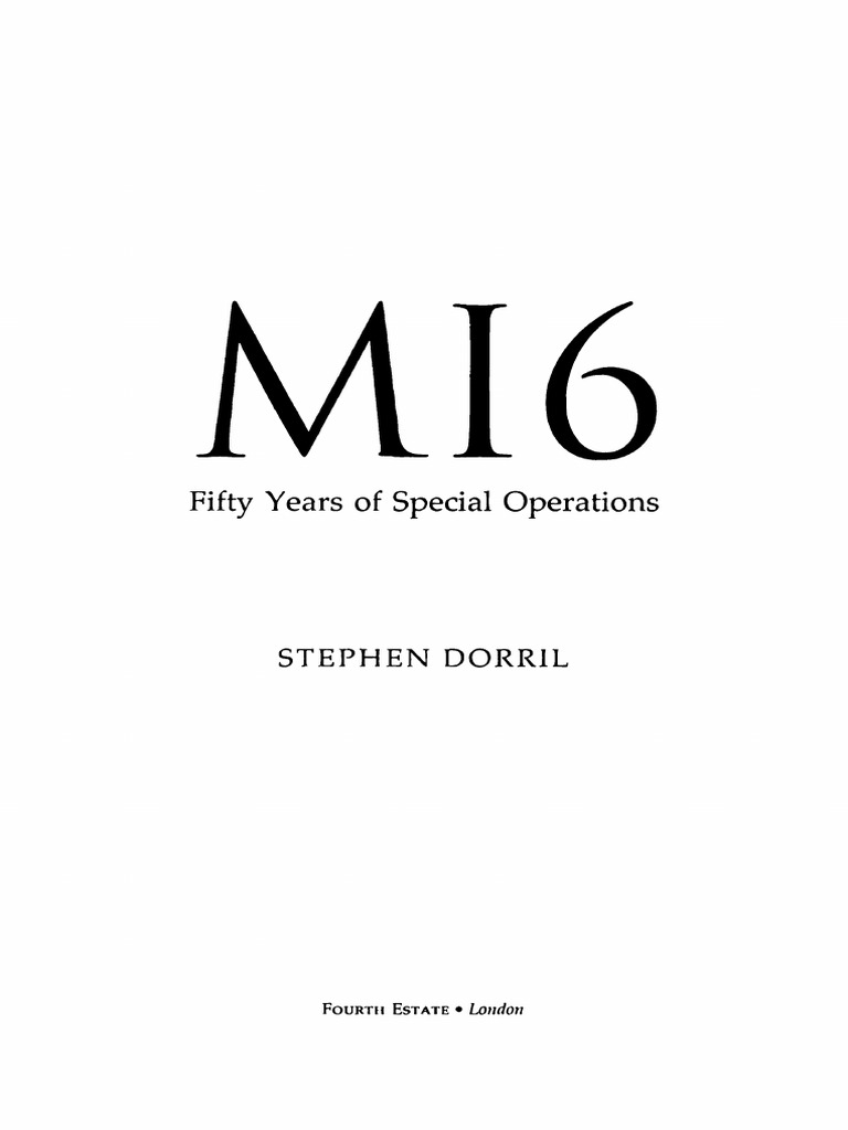 Dorril MI6 | PDF