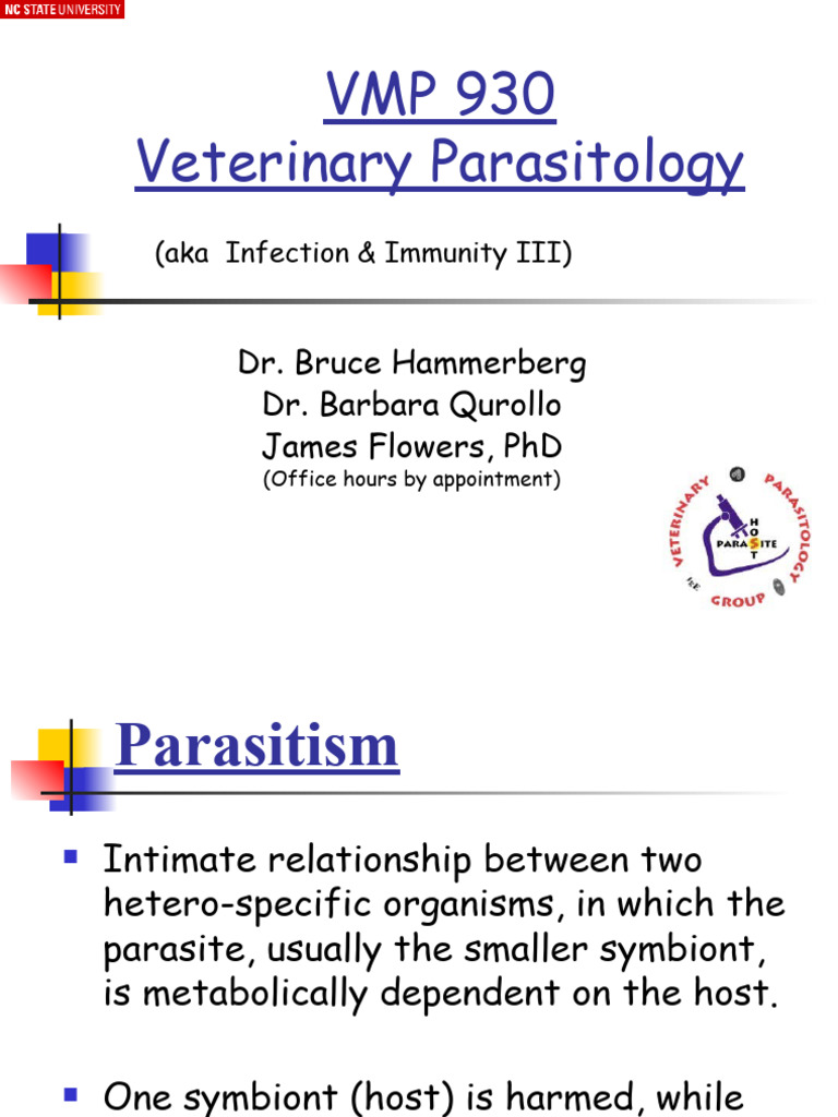 Lecture 01b | PDF | Parasitism | Infection