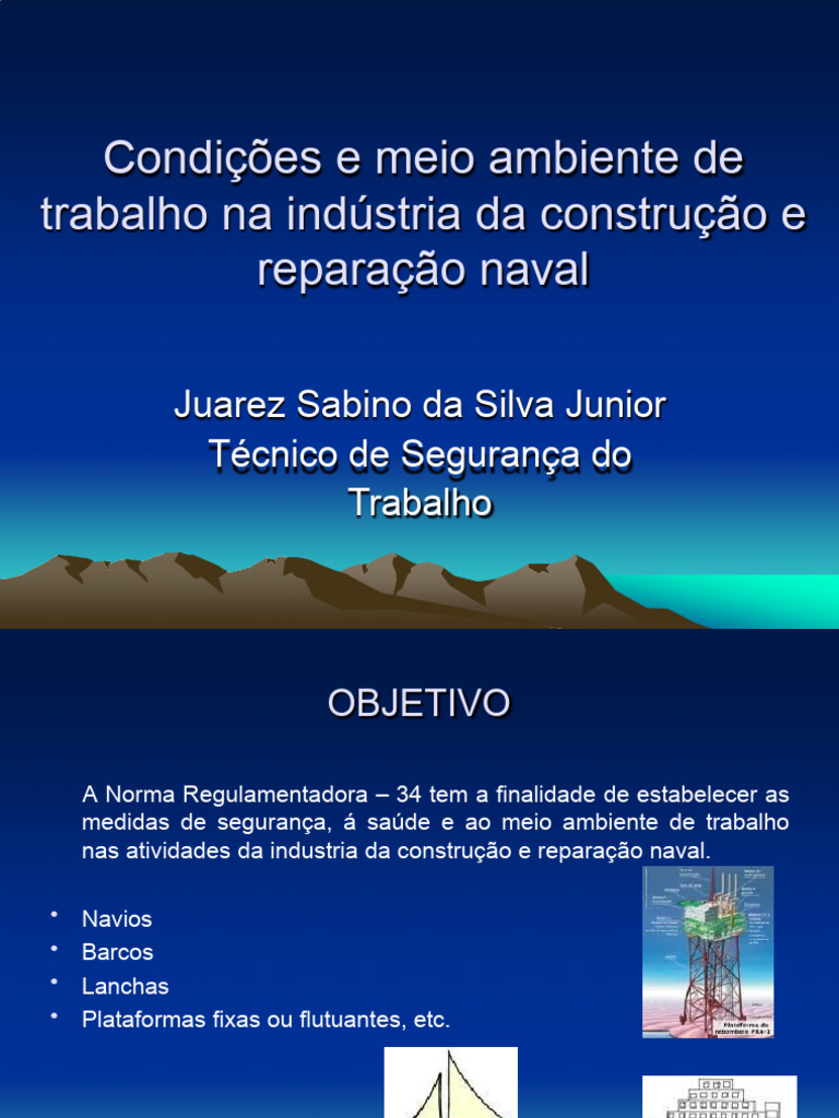 Slides Nr 34 Condicoes E Meio Ambiente De Trabalho Na Industria Da