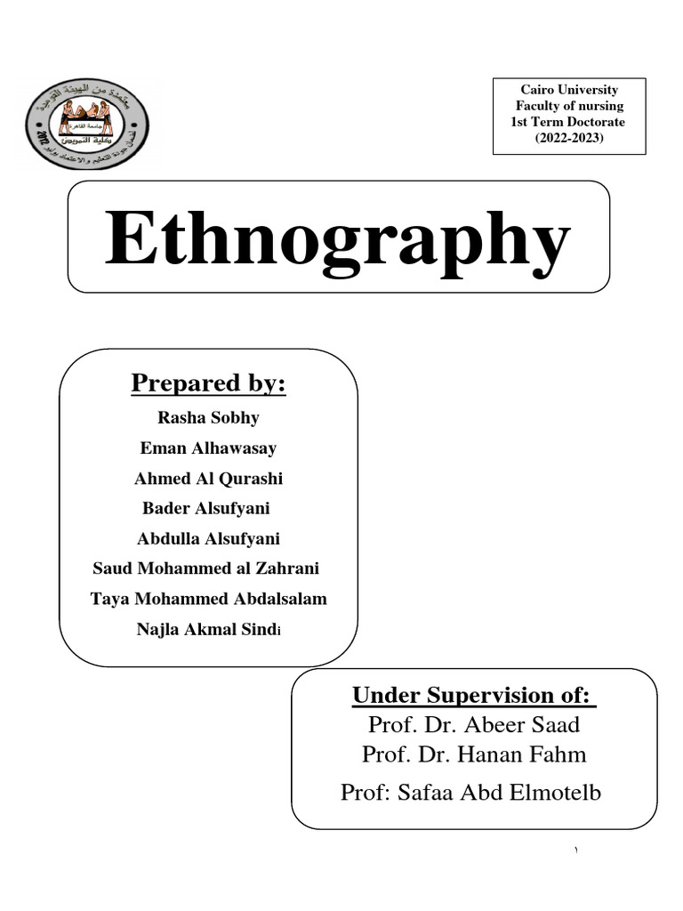 2 - Ethnography - Word | PDF | Ethnography | Anthropology