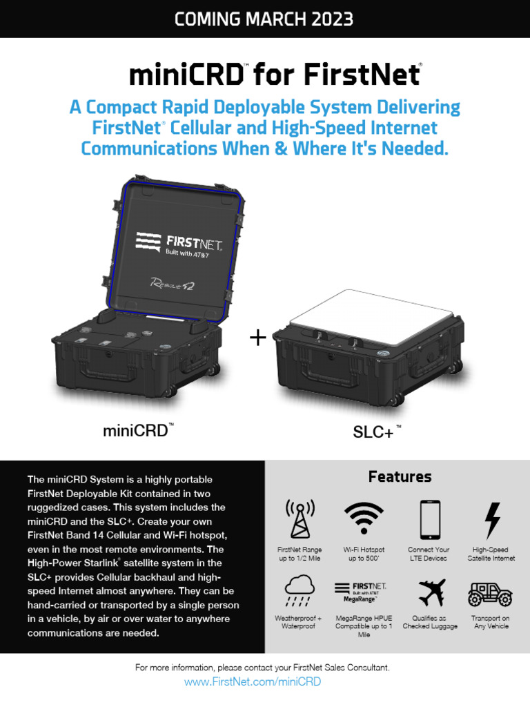 Firstnet Minicrd Product One Pager | PDF | Wi Fi | Internet Access